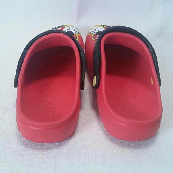 CROCS | Shoes | Crocs Girls Minnie Mouse Red Sandals Mules Sz 3 Y ...